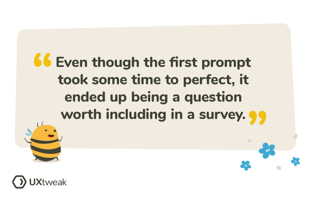 How to Create a Survey With ChatGPT [Use Cases] | UXtweak